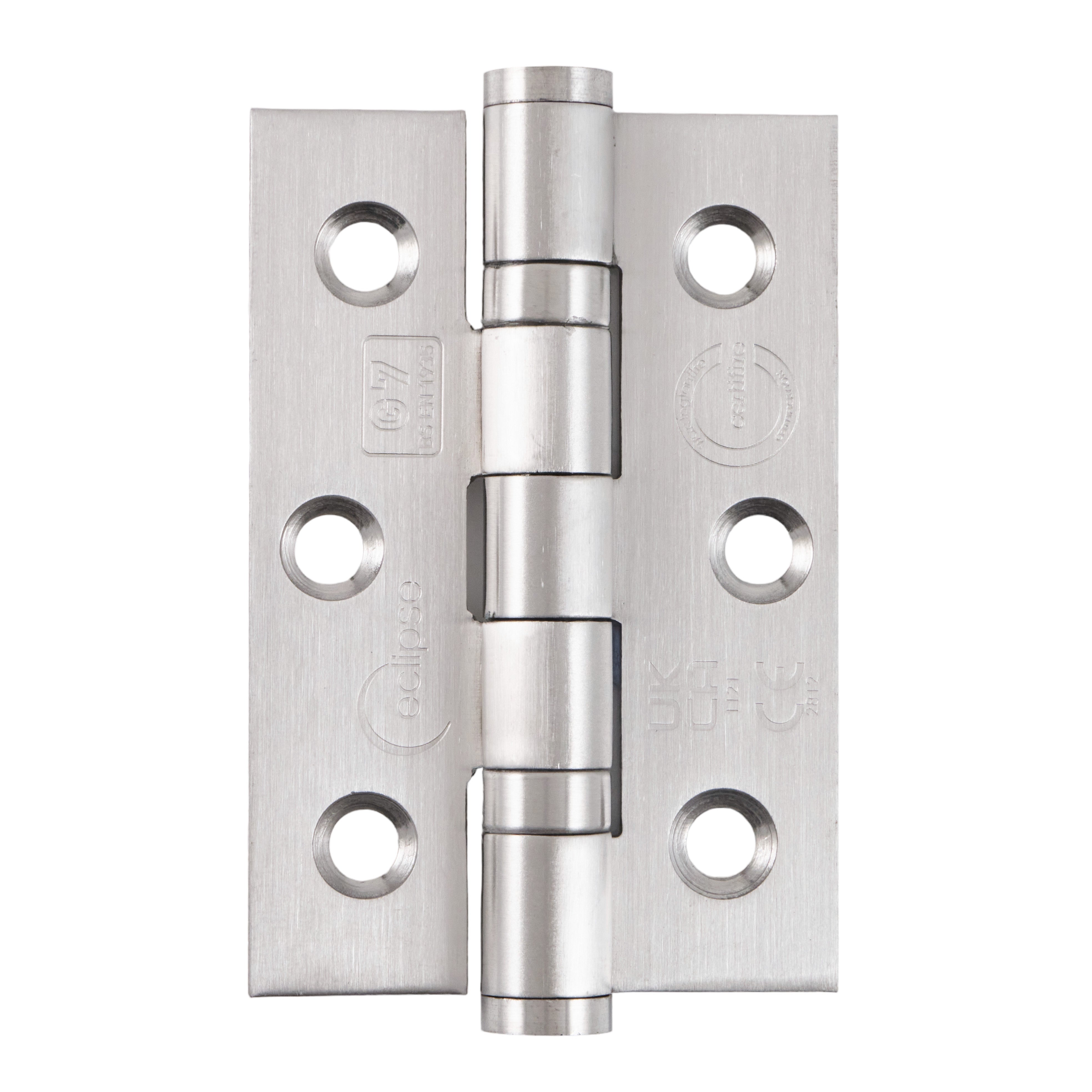 Eclipse - 76x51x2mm Ball Bearing Hinges Grade 7 - Satin Stainless Stee