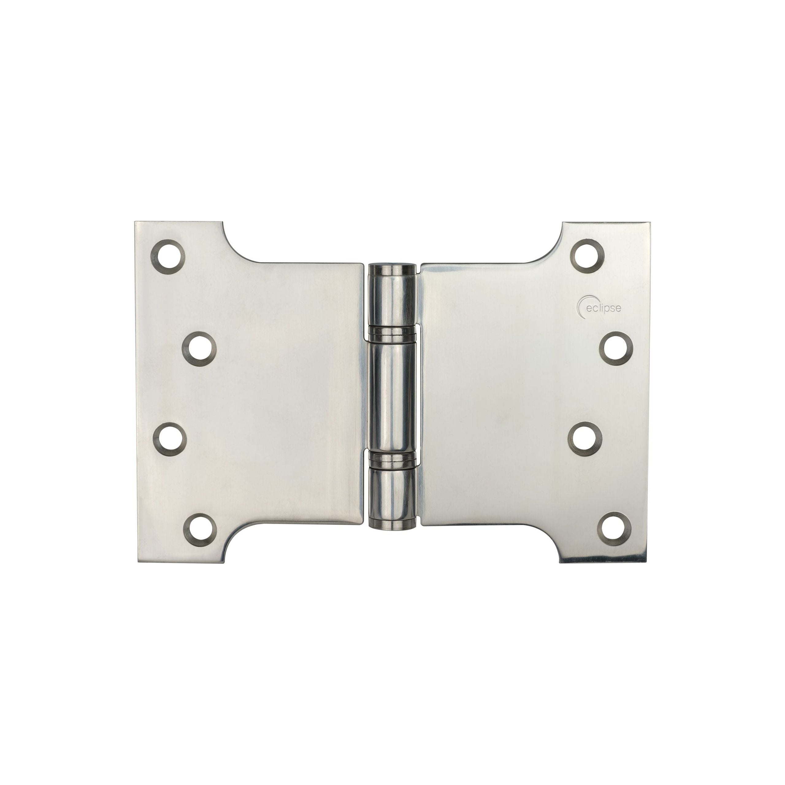 Eclipse - 4x4x6" Parliament Hinge - Satin Stainless Steel - 14996