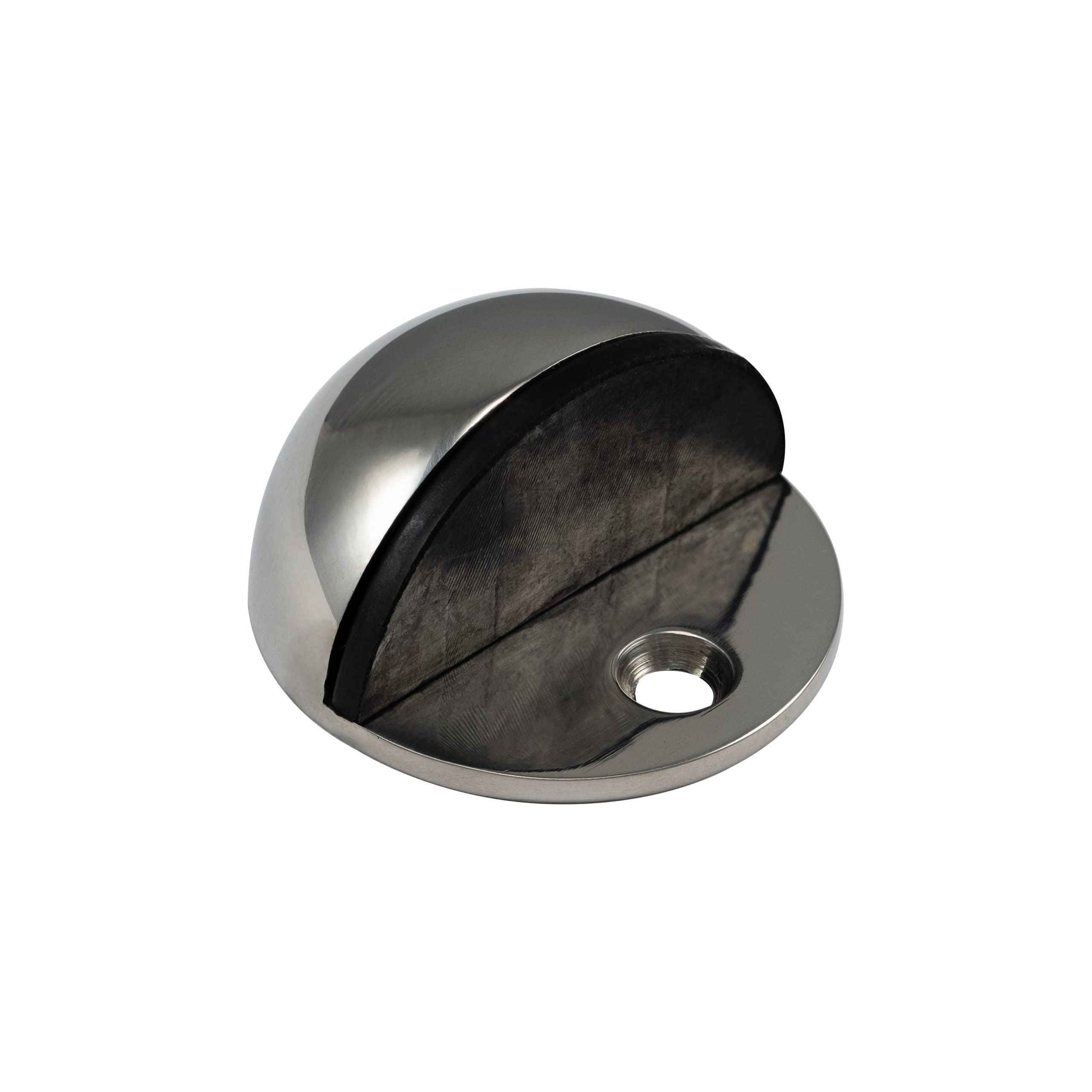 Eclipse - Shielded Oval Door Stop - Polished Stainless Steel - 34488