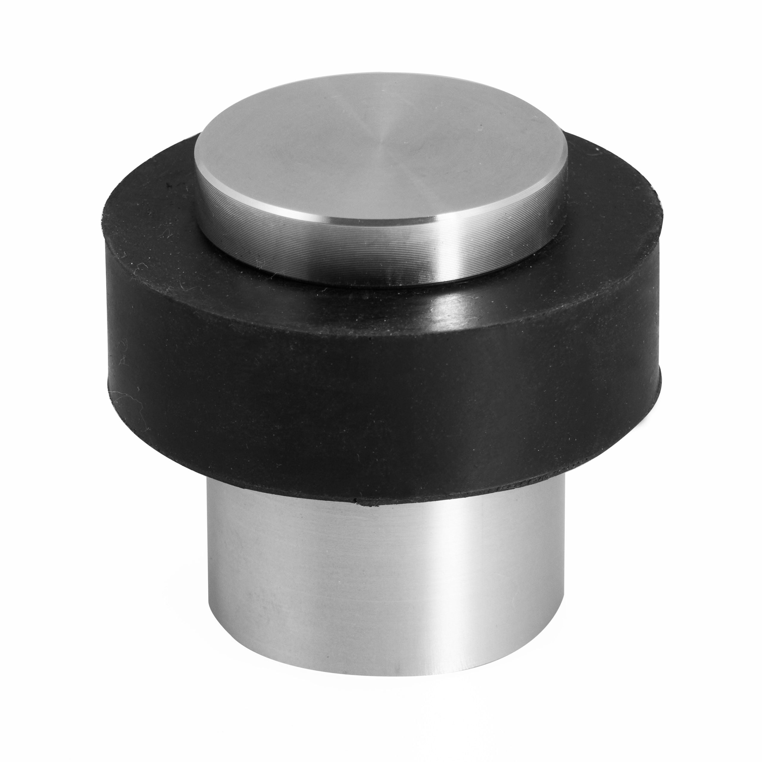 Eclipse - 30mm Floor Door Stop (Wide Collar) - Satin Stainless Steel