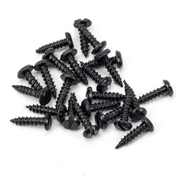 From The Anvil - Black 6x½" Round Head Screws (25) - Black - 91156
