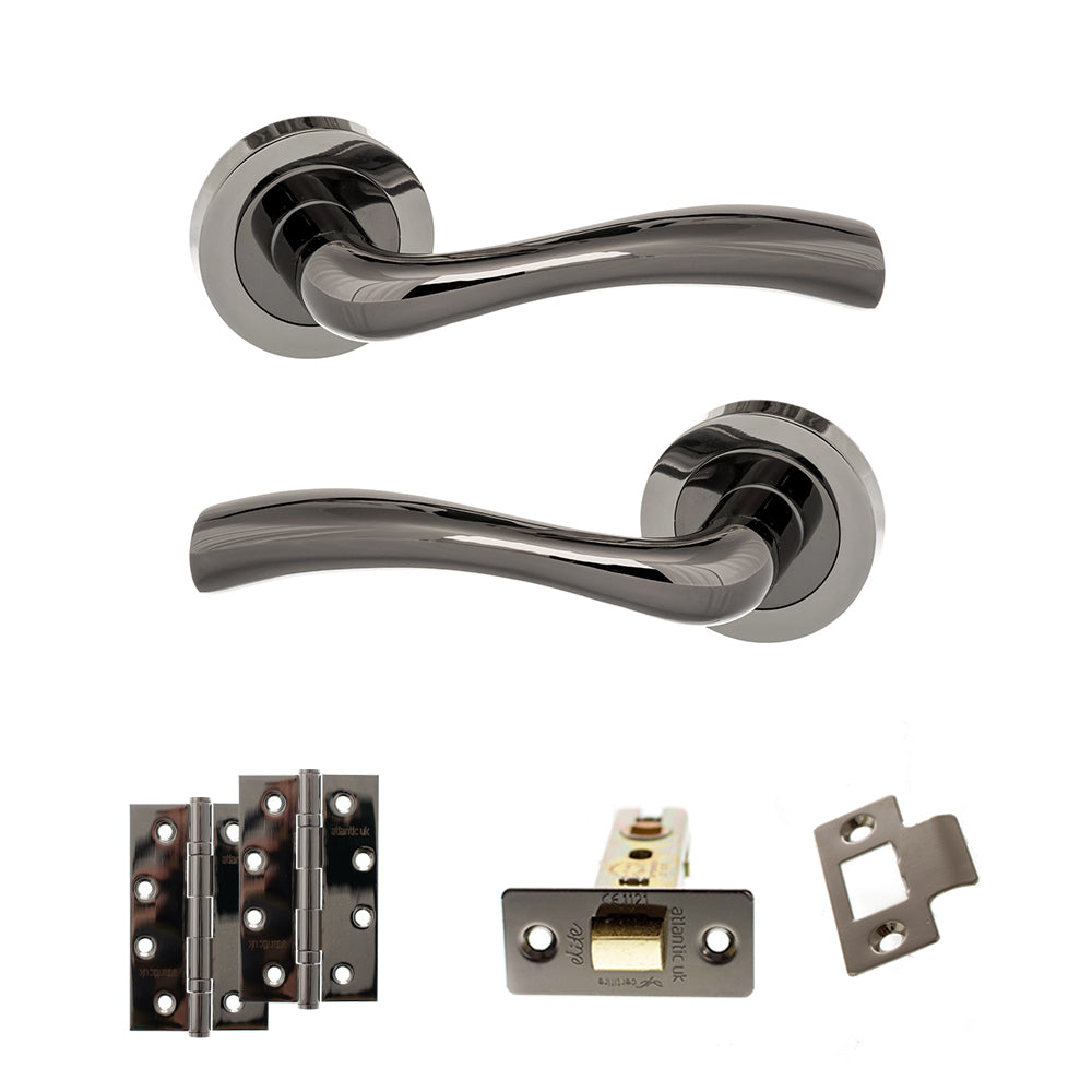 STATUS Texas Door Handle Pack (Latch Set - 2.5" CE Latch, 4" Slim Knuc