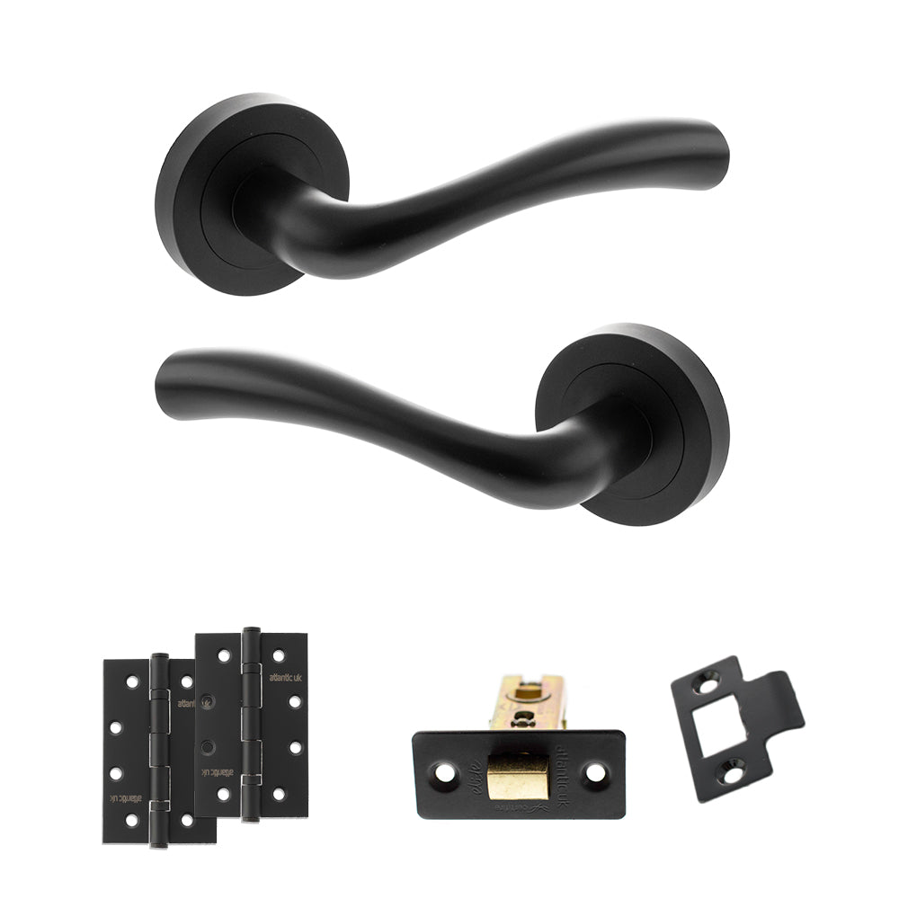 STATUS Texas Door Handle Pack (Latch Set - 2.5" CE Latch, 4" Slim Knuc