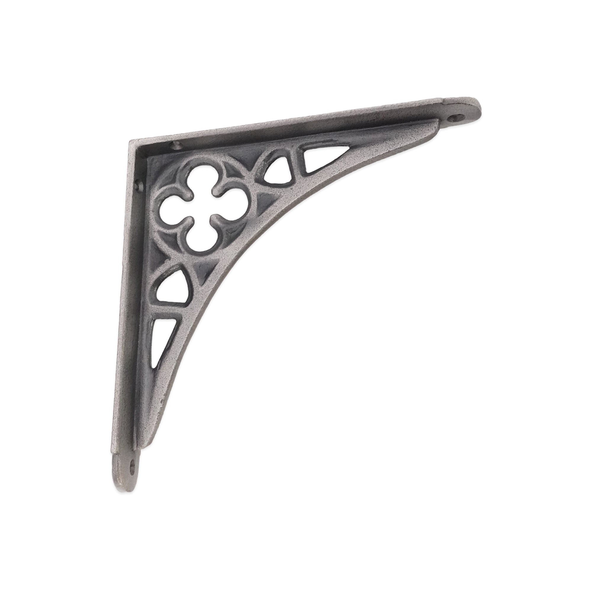 Spira Brass - Victorian Gothic Shelf Bracket Pewter (Sold in Pairs)