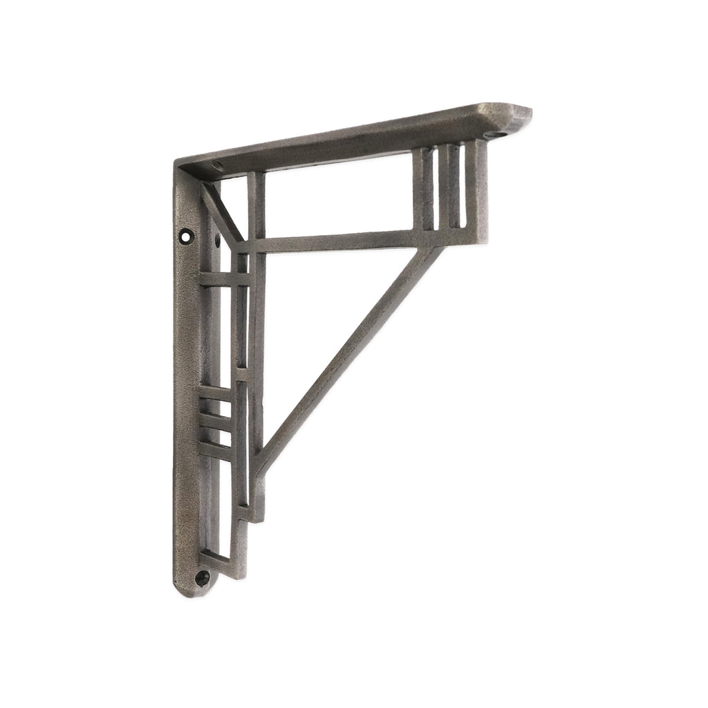 Spira Brass - Art Deco Shelf Bracket Pewter (Sold in Pairs) - BR710PEW