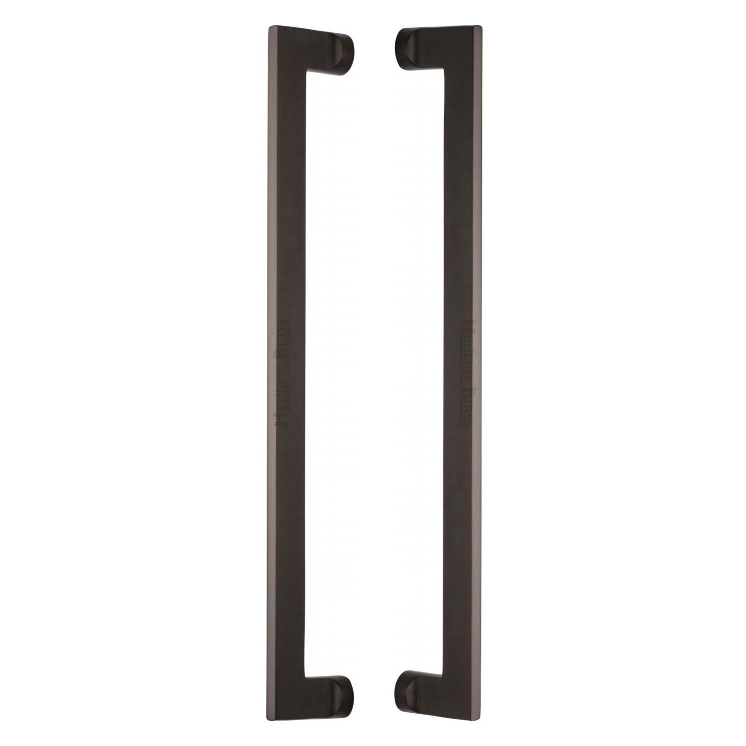 Heritage Brass Back to Back Door Pull Handle Apollo Design 460mm Matt