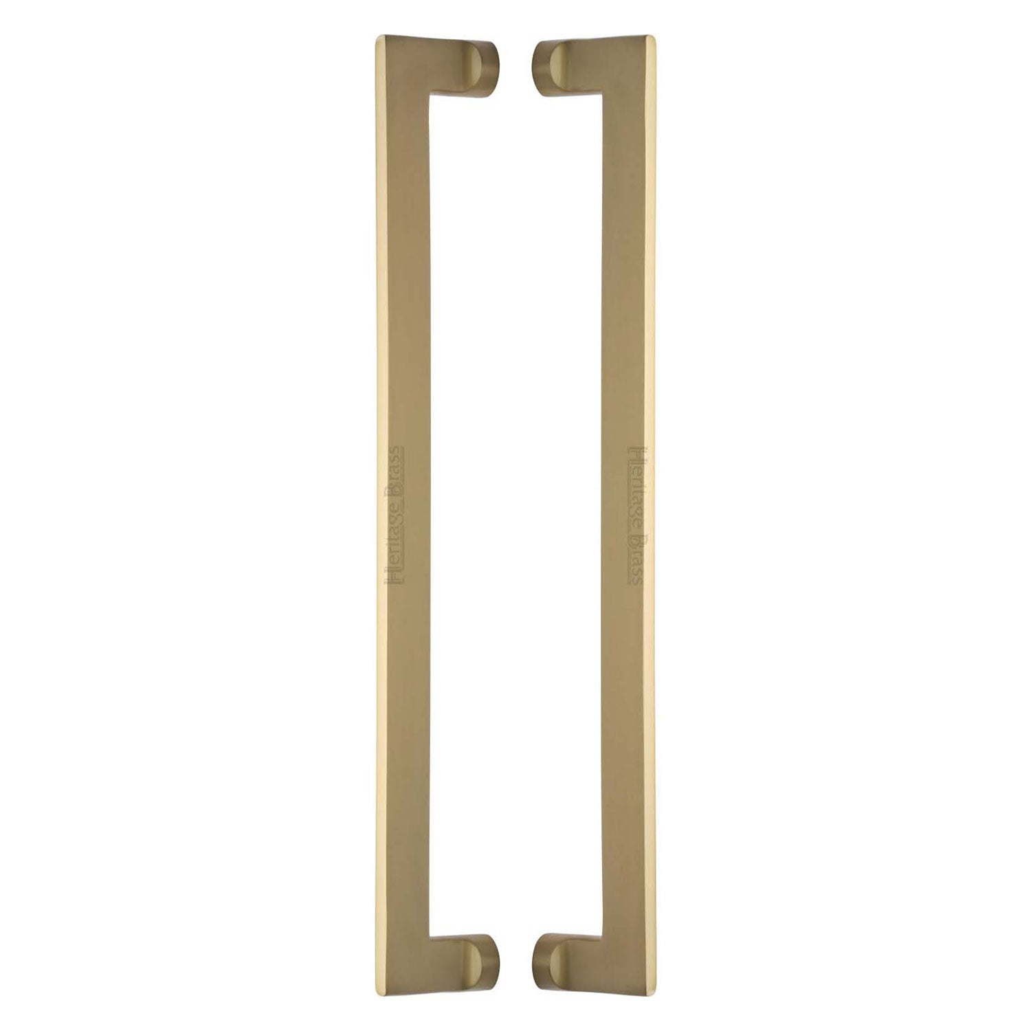 Heritage Brass Back to Back Door Pull Handle Apollo Design 460mm Satin