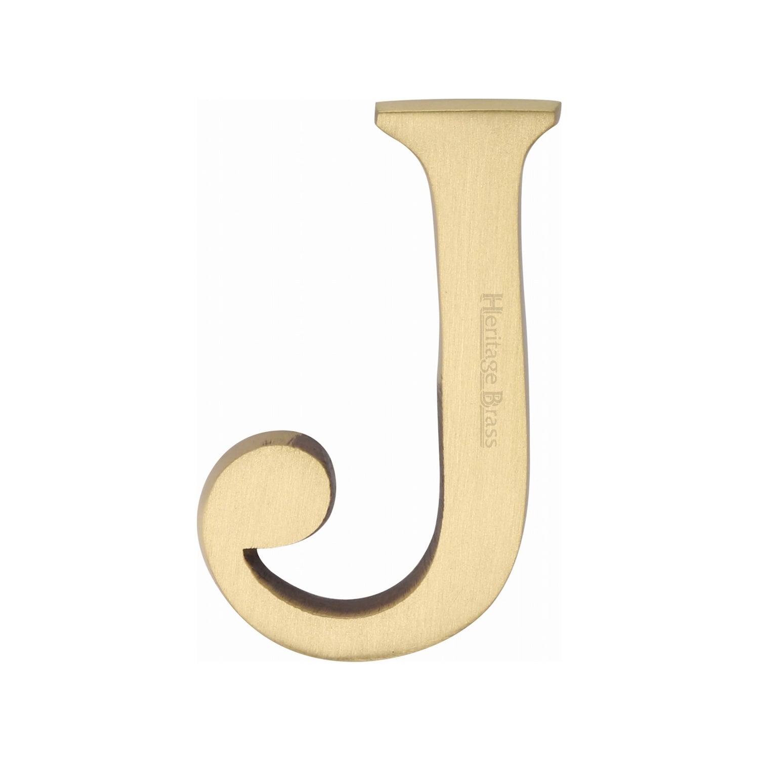 Heritage Brass Alphabet J Pin Fix 51mm (2) Satin Brass Finish - C1565