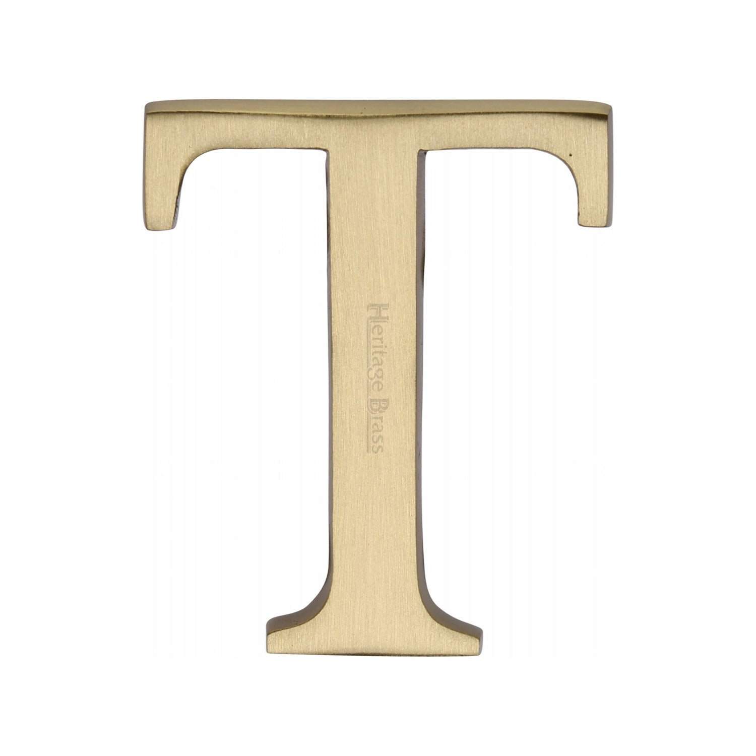 Heritage Brass Alphabet T Pin Fix 51mm (2") Satin Brass Finish - C1565
