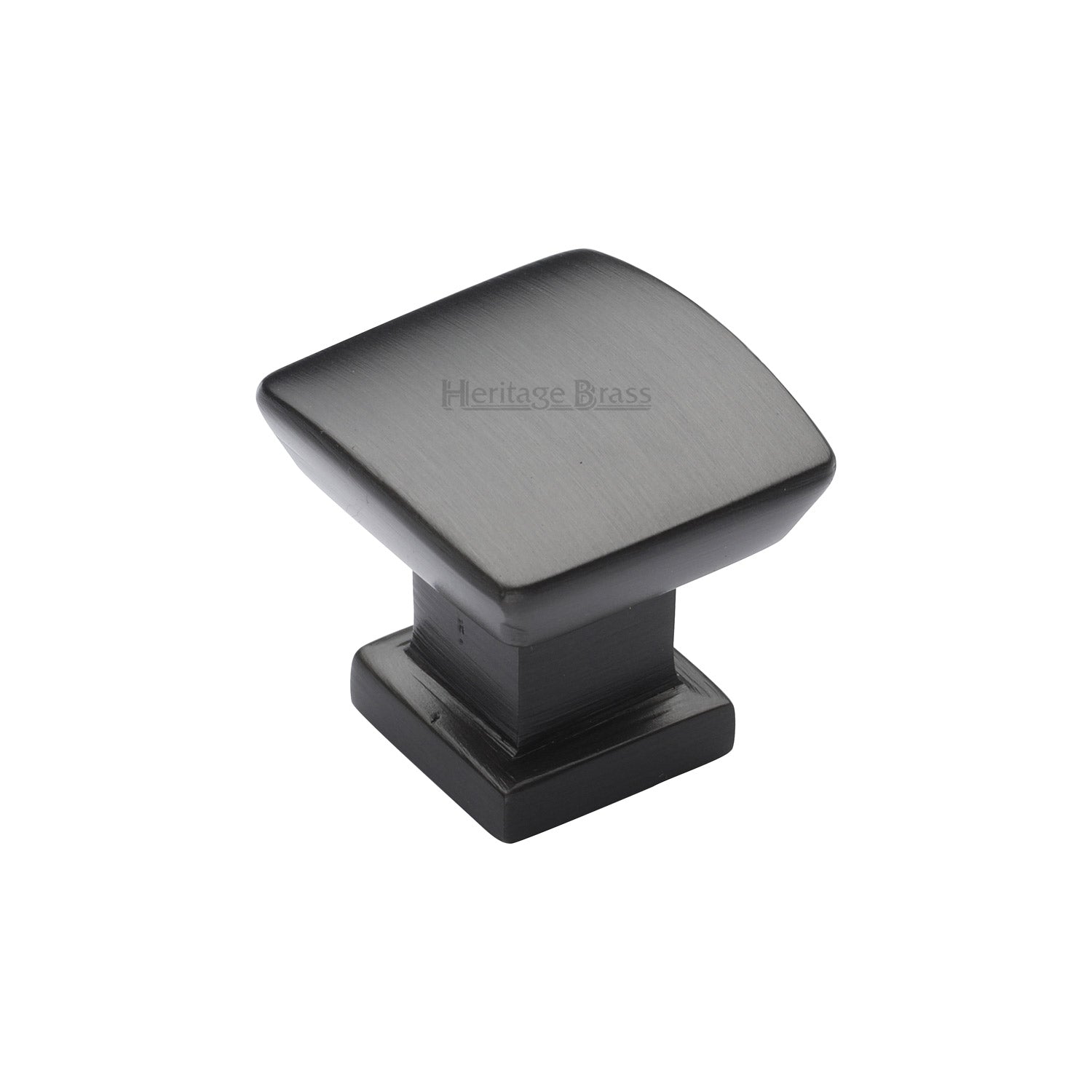 Heritage Brass Cabinet Knob Plinth Design with base 25mm Matt Bronze f