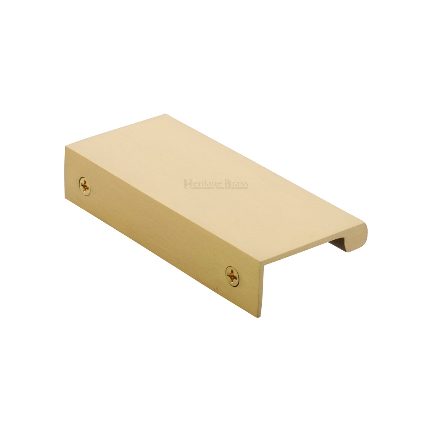 Heritage Brass EPTR Edge Pull Cabinet Handle 100mm Satin Brass finish