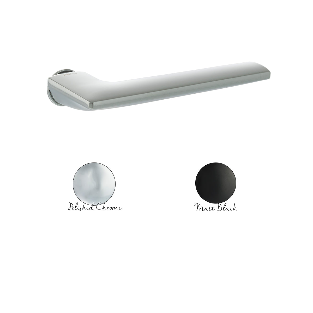 Forme Boston Lever Door Handle on Concealed Round Rose - Polished Chro