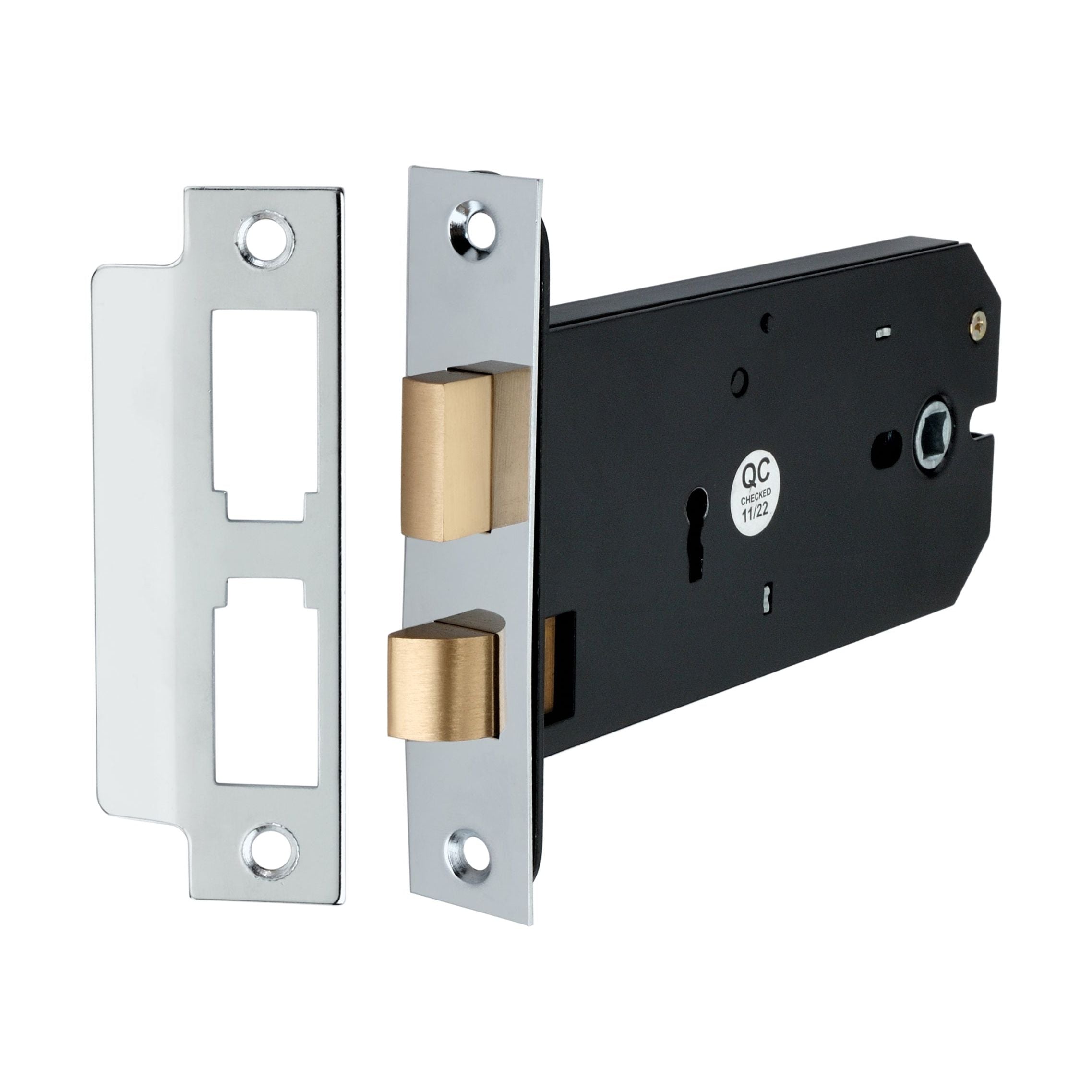 Spira Brass - 3 Lever Horizontal Sash Lock 6" - Polished Chrome - LAL0