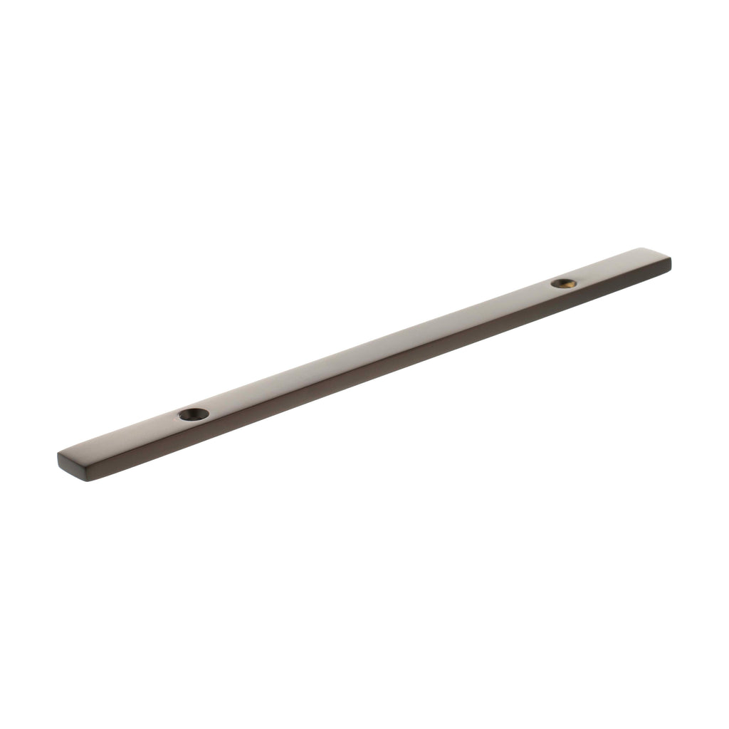 Millhouse Brass Long Narrow Cabinet Handle Backplate 128mm - Urban Dar