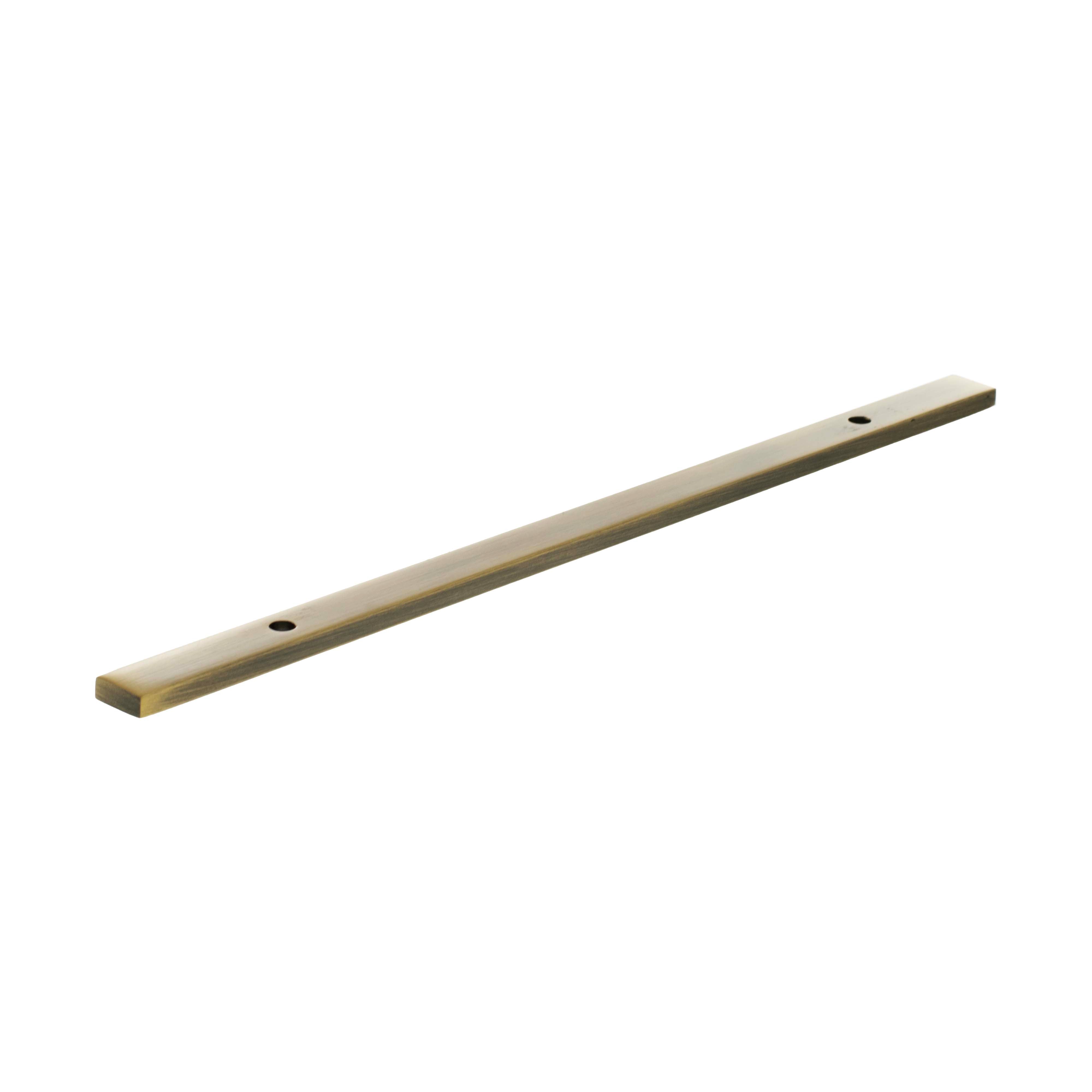 Millhouse Brass Long Narrow Cabinet Handle Backplate 160mm - Antique B