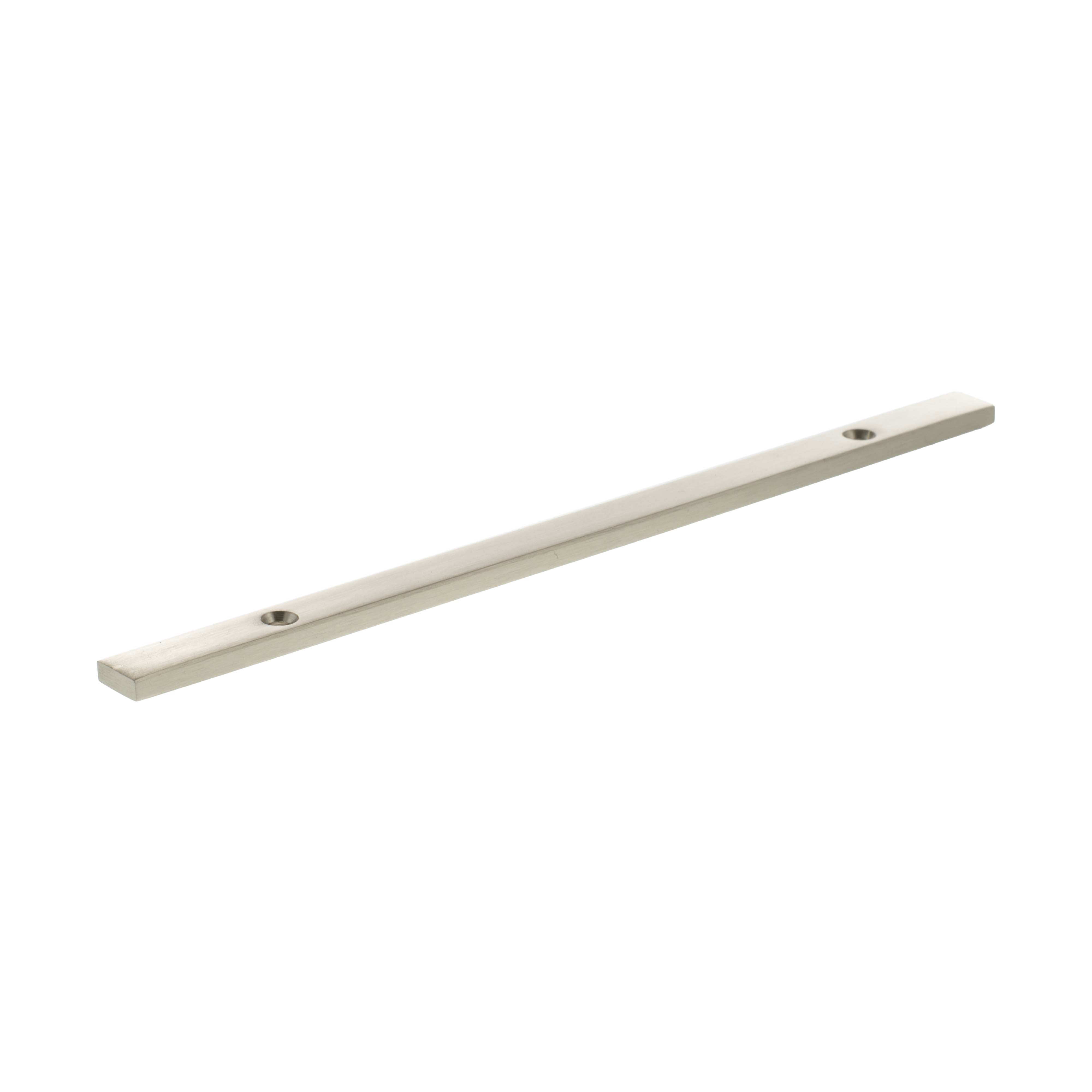 Millhouse Brass Long Narrow Cabinet Handle Backplate 160mm - Satin Nic