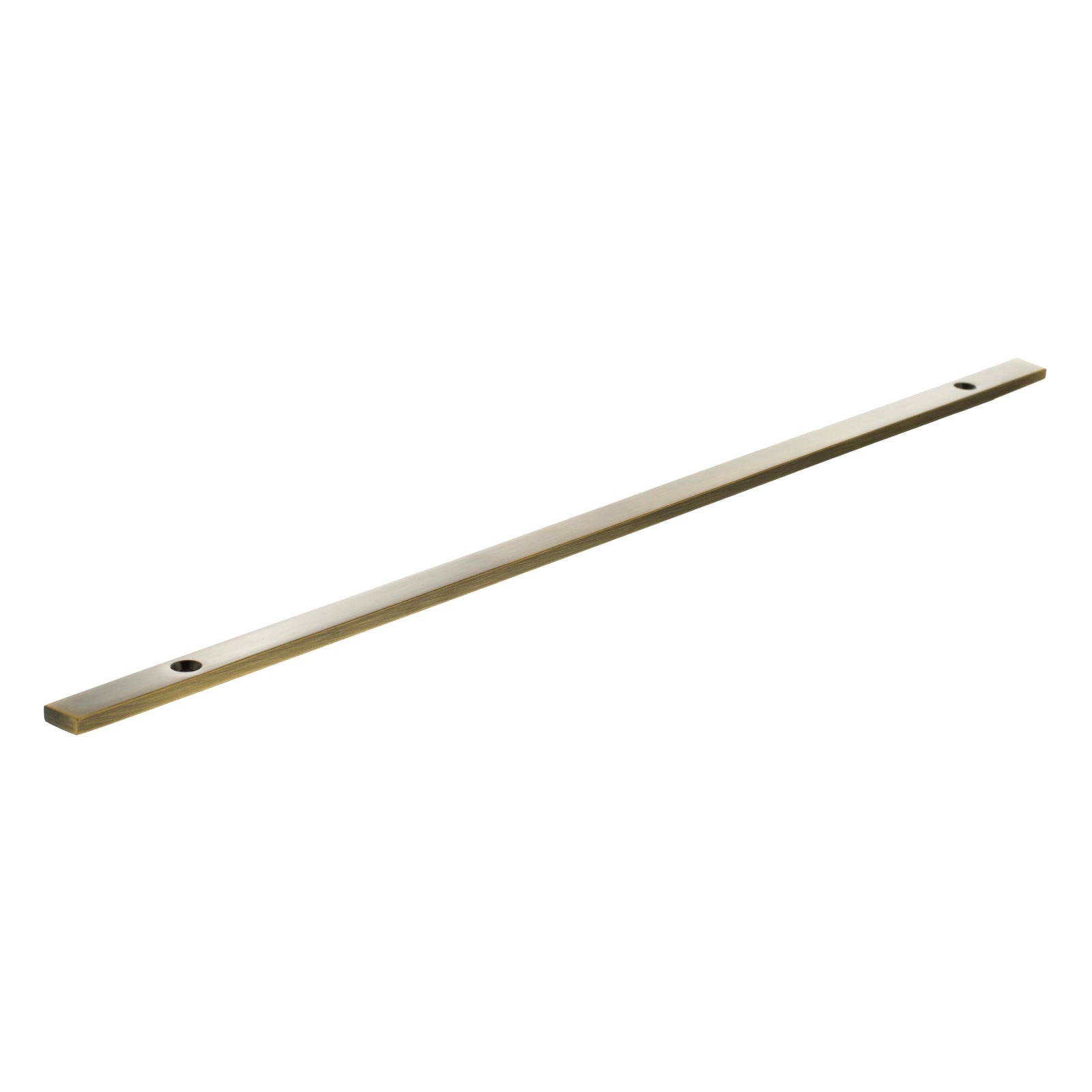 Millhouse Brass Long Narrow Cabinet Handle Backplate 320mm - Antique B