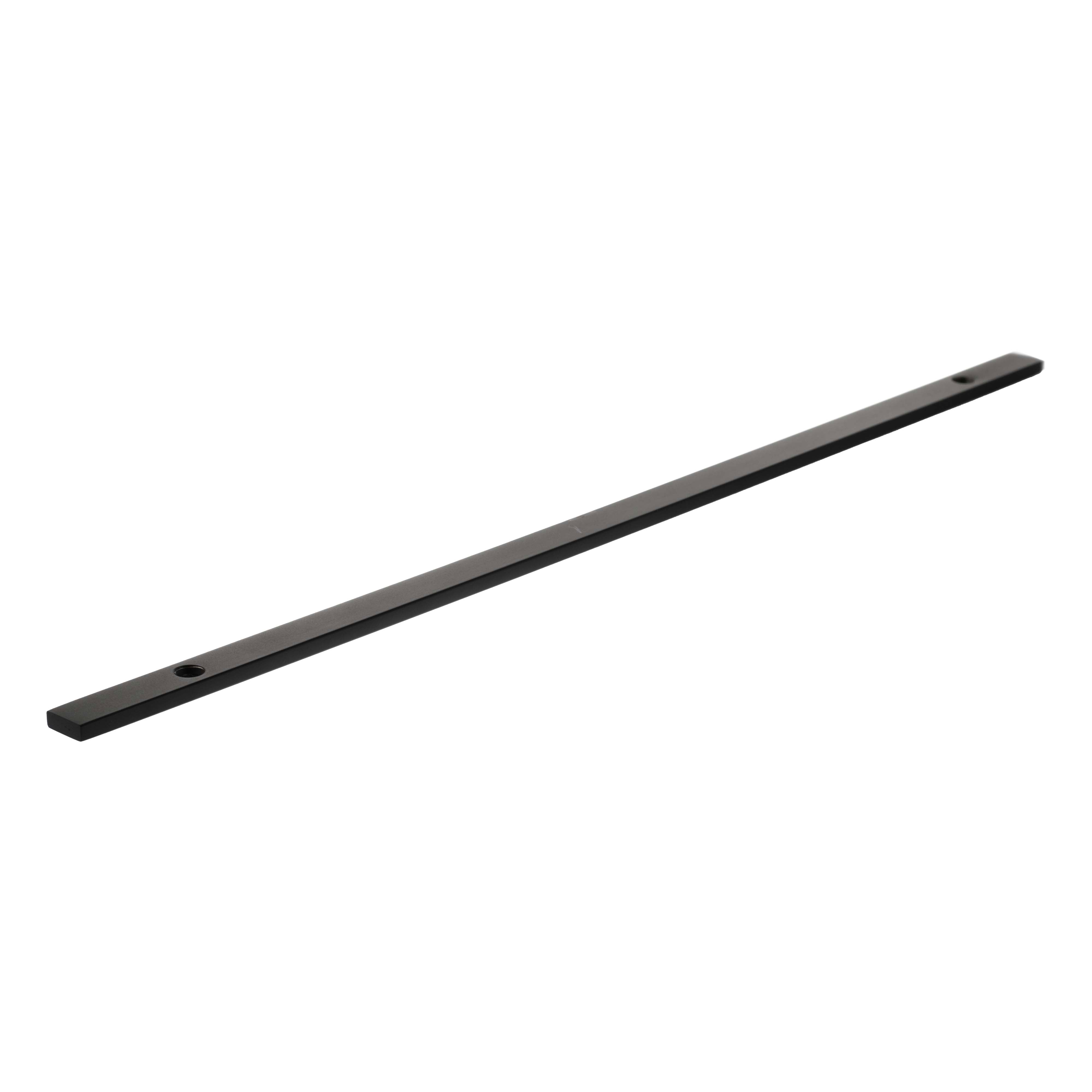 Millhouse Brass Long Narrow Cabinet Handle Backplate 320mm - Matt Blac