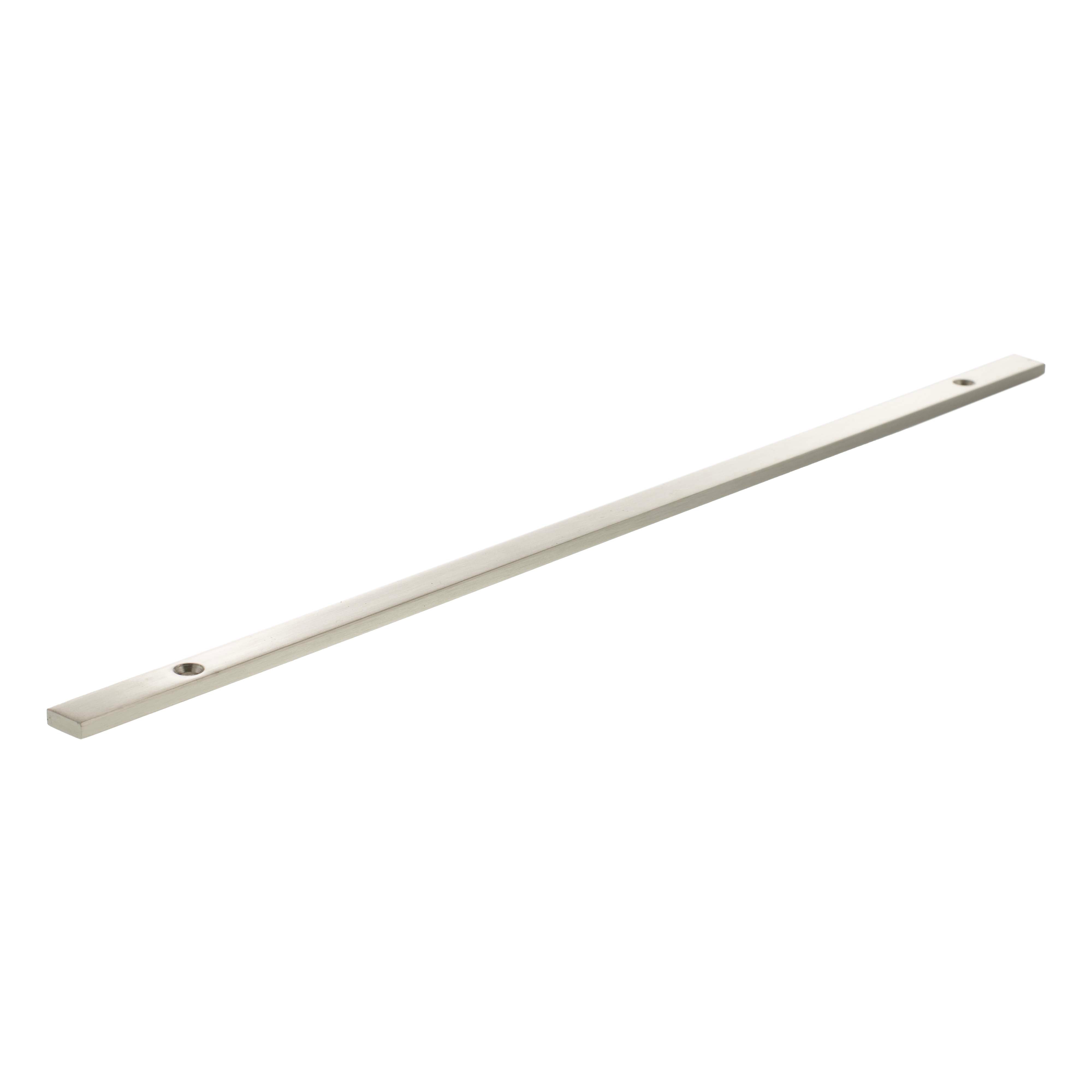 Millhouse Brass Long Narrow Cabinet Handle Backplate 320mm - Satin Nic