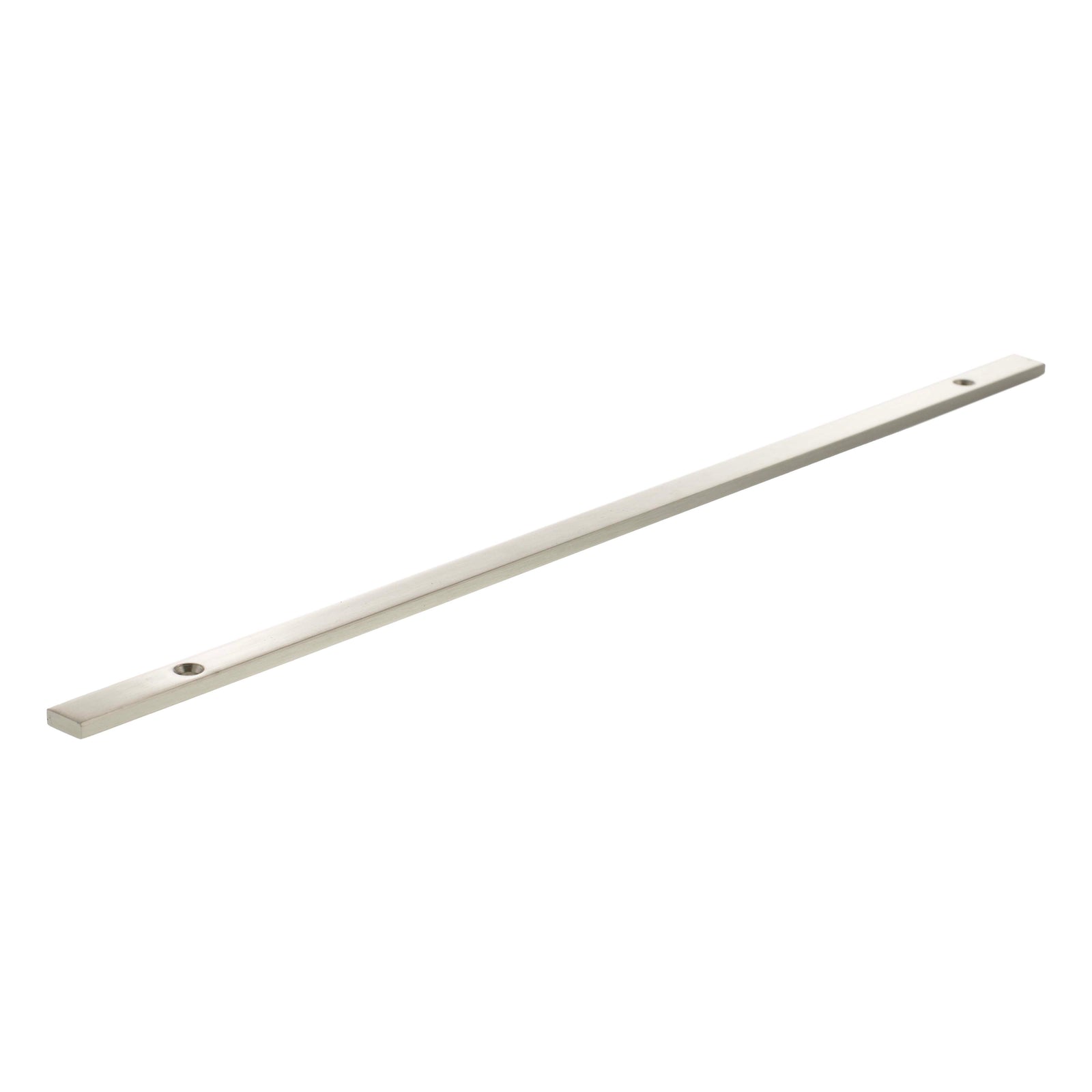 Millhouse Brass Long Narrow Cabinet Handle Backplate 320mm - Satin Nic