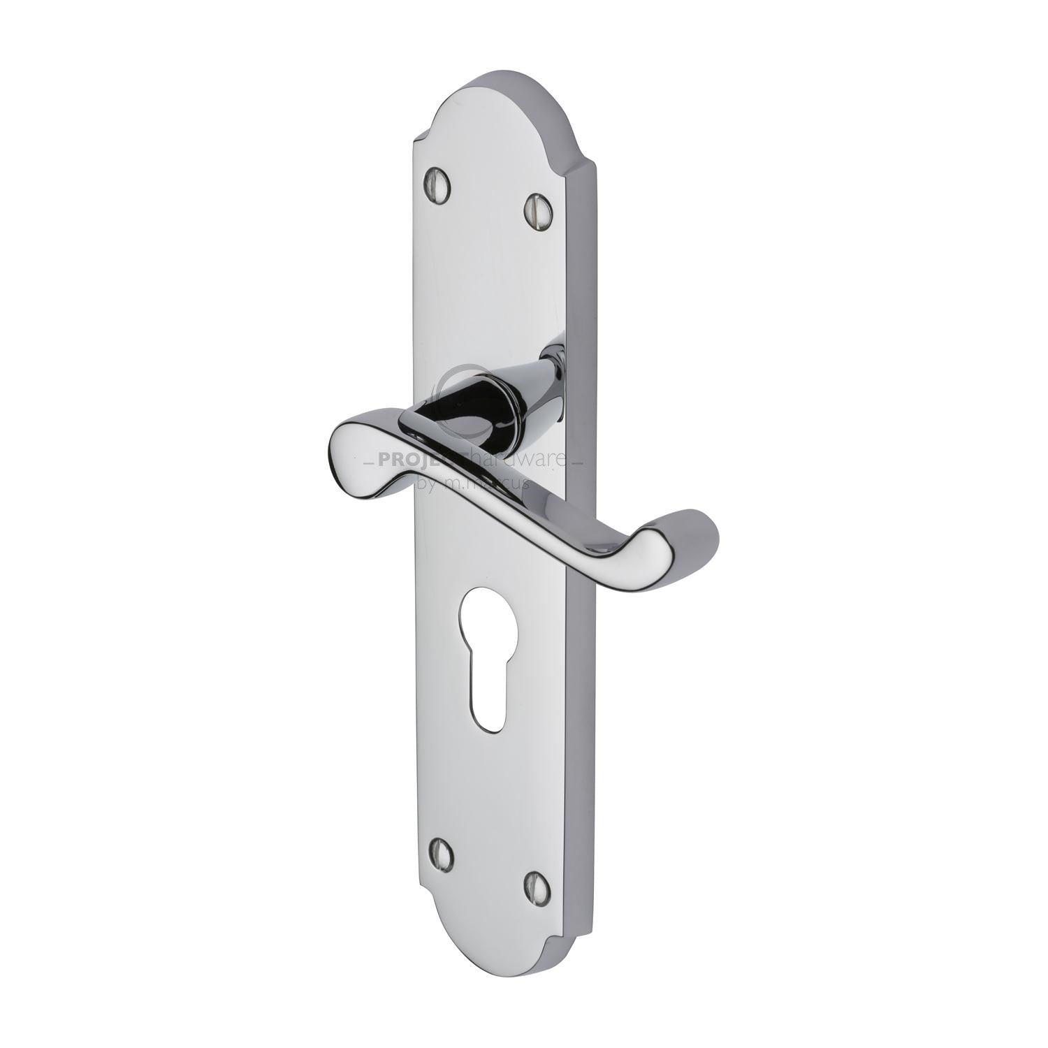 Project Hardware Door Handle for Euro Profile Plate Kensington Design