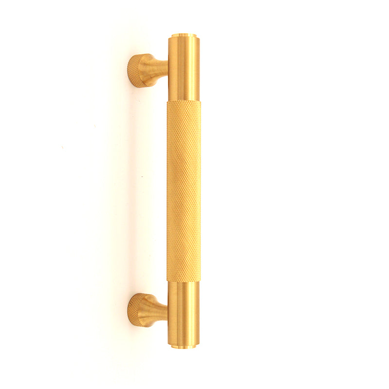 Spira Brass - Knurled Bar Handles Small - Satin Brass - SB2413SB