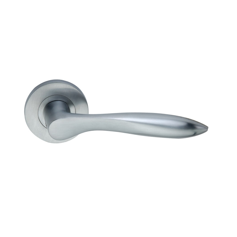 Spira Brass - Pearle Lever Door Handle - Satin Chrome - SB1102SC