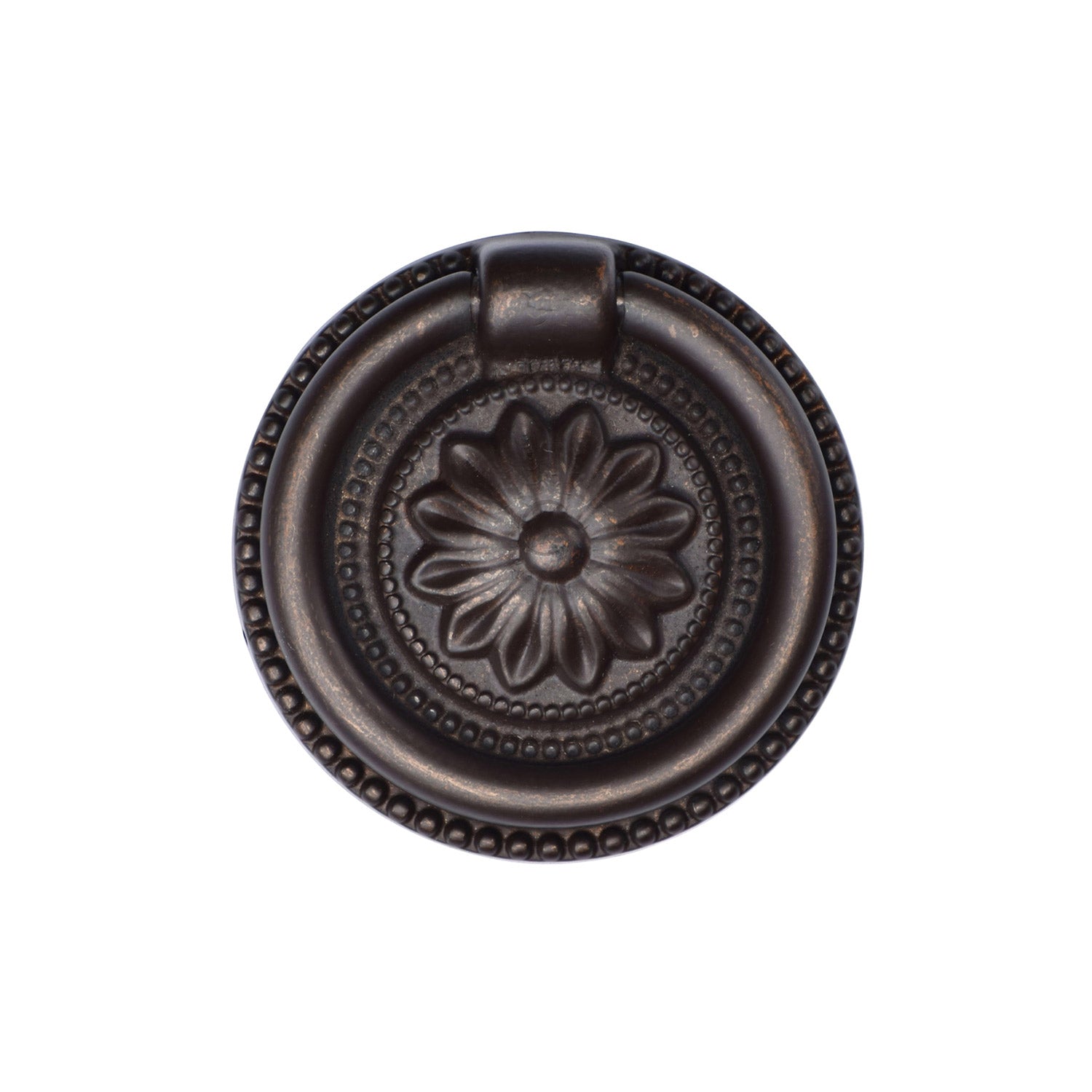 Floral Ring Pull 47mm Matt Bronze Finish - TK2224-047-LBN