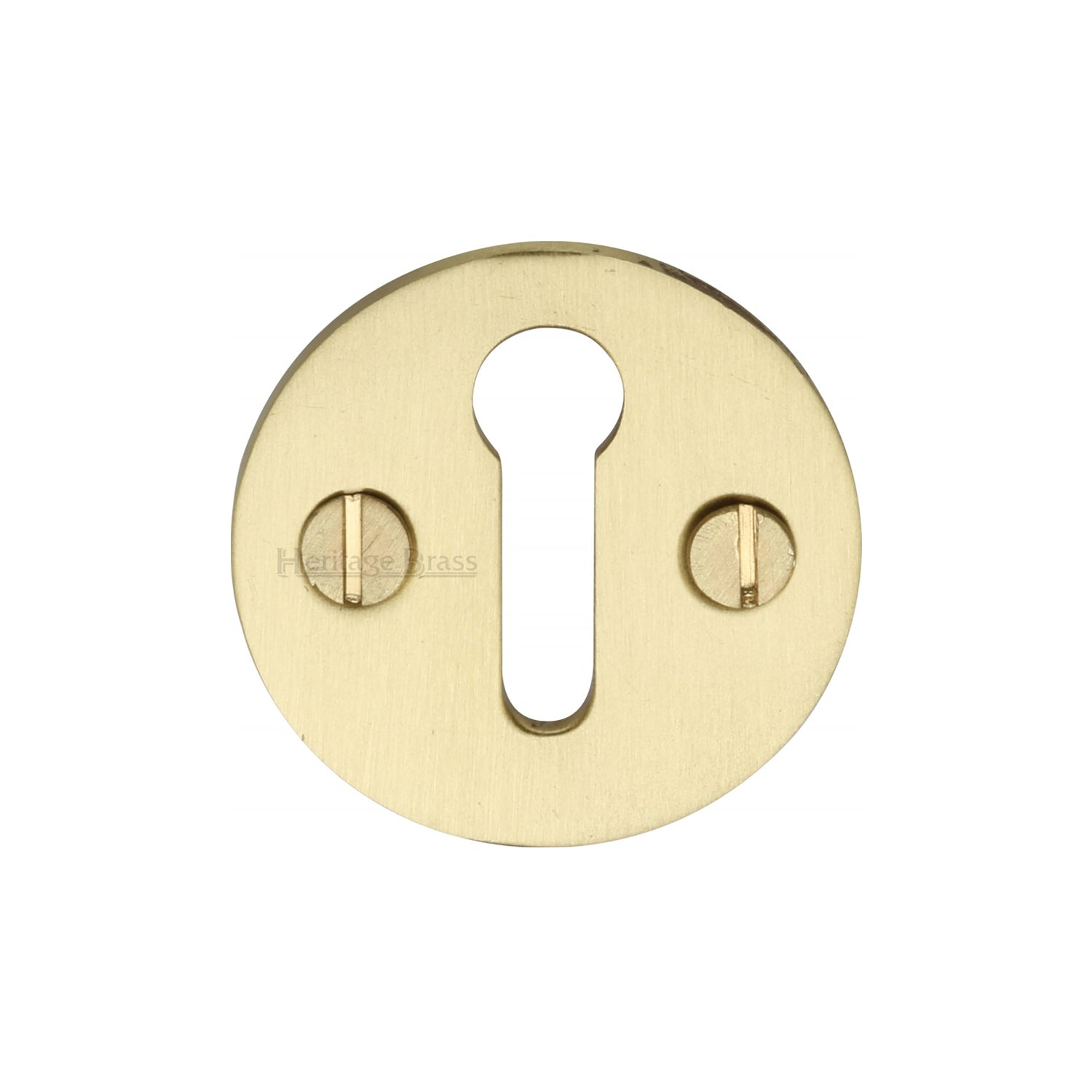 Heritage Brass Keyhole Escutcheon Satin Brass finish - V1010-SB