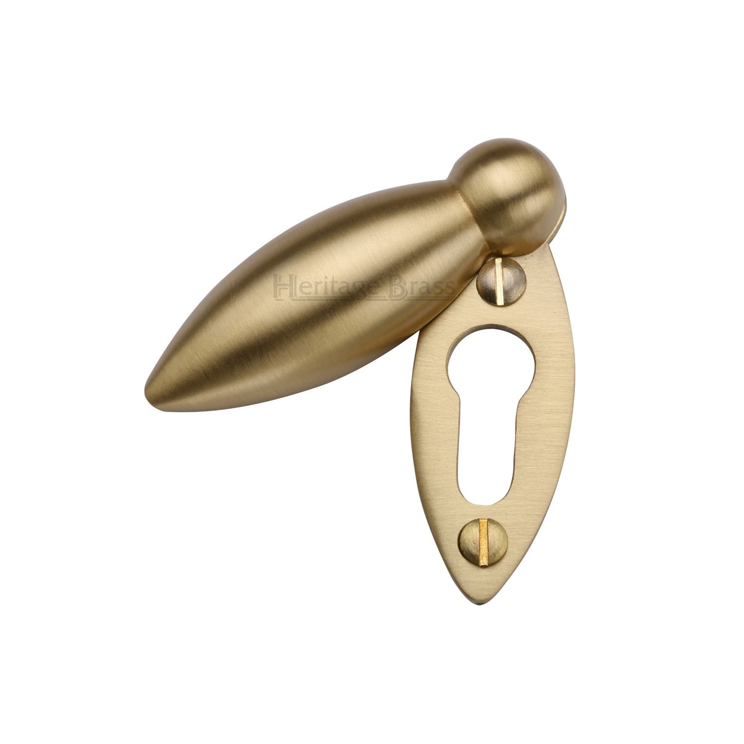 Heritage Brass Covered Keyhole Oval Satin Brass finish - V1022-SB