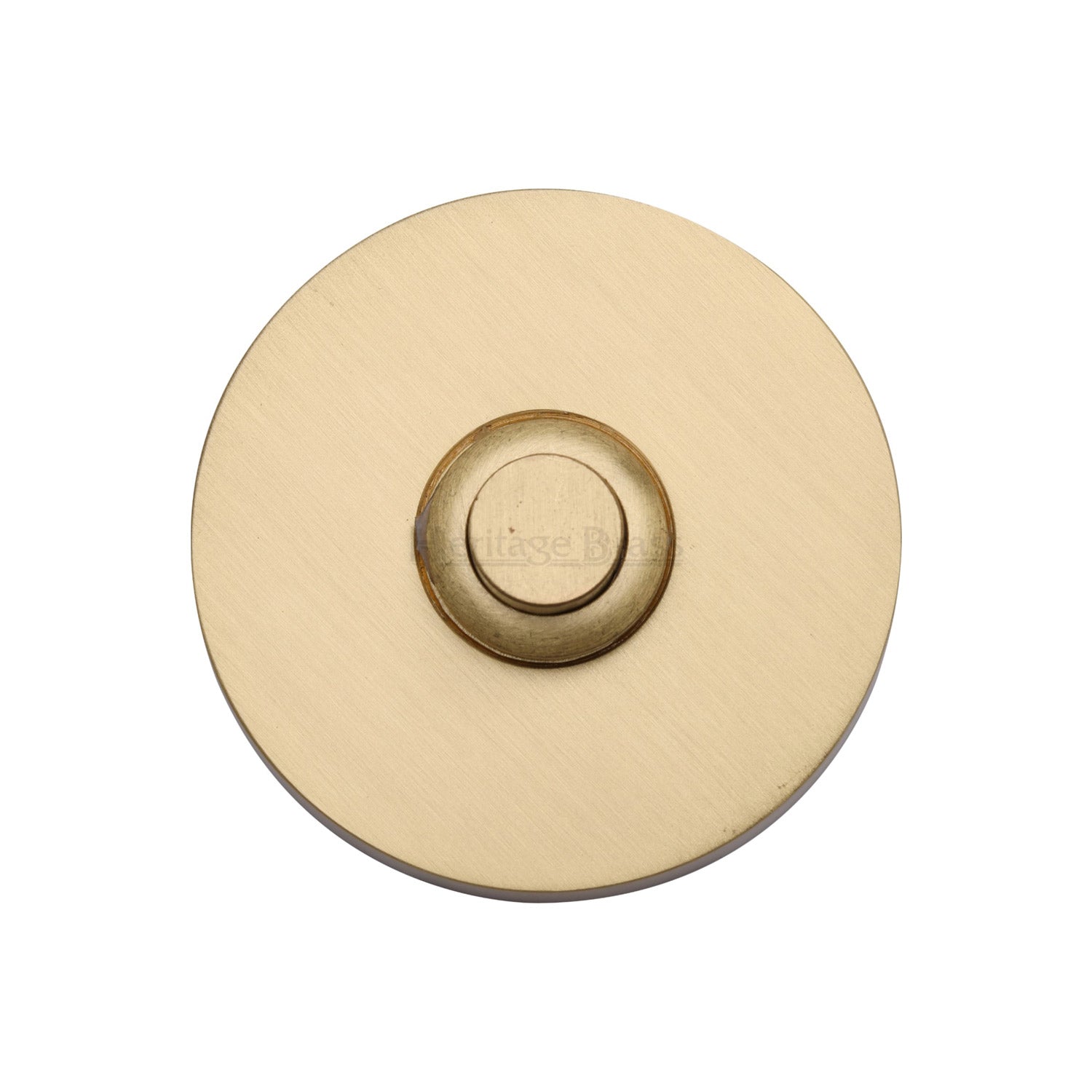 Heritage Brass Round Bell Push Satin Brass finish - FB382