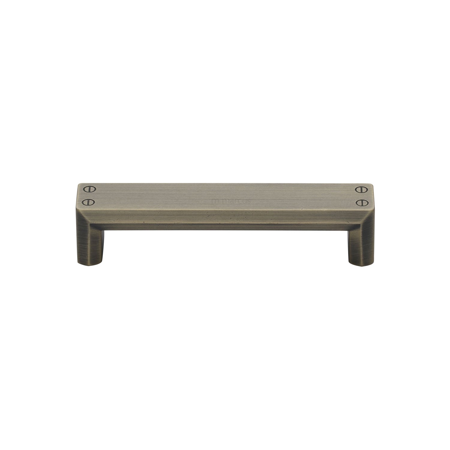 Platform Pull Handle Distressed Brass Finish - VF087 128-DB