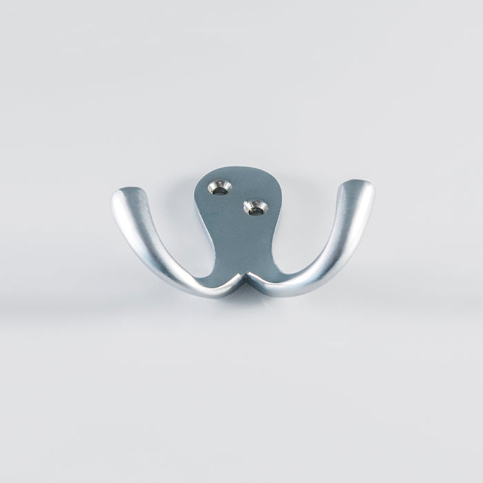 Carlisle Brass - Victorian Double Robe Hook - Satin Chrome - AA27SC