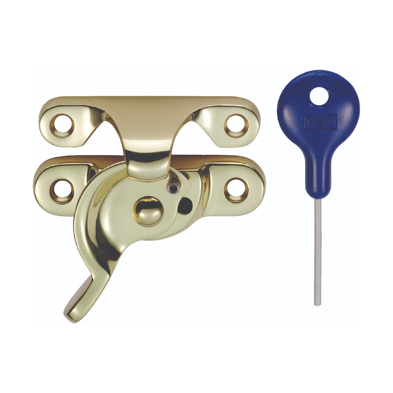 Carlisle Brass - Locking Sash Fastener (Fitch Pattern) - Polished Bras