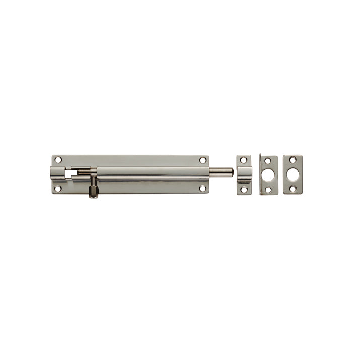 Eurospec - Straight Barrel Bolt 150mm x 38mm - Bright Stainless Steel