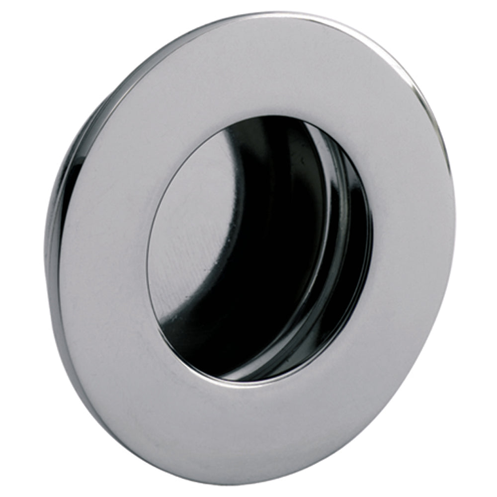 Eurospec - Circular Flush Pull - Bright Stainless Steel - FPH1003BSS