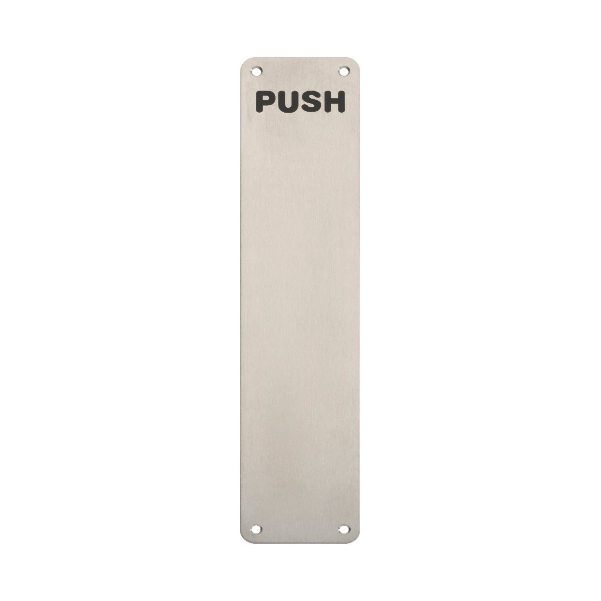 Eurospec - 350 X 75mm - Finger Plate - Push - Satin Stainless Steel