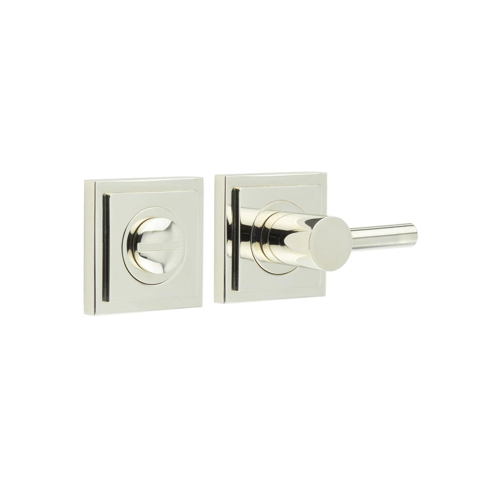 Burlington - Easy Turn & Release Square Stepped Rose - Polished Nickel