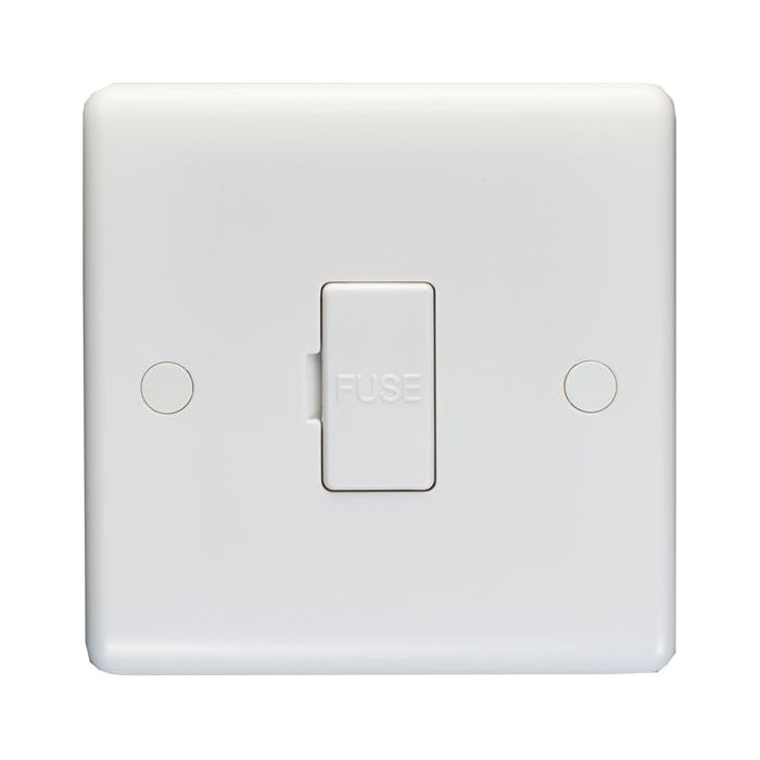 Eurolite Enhance White Plastic Unswitched Fuse Spur - White - PL4130