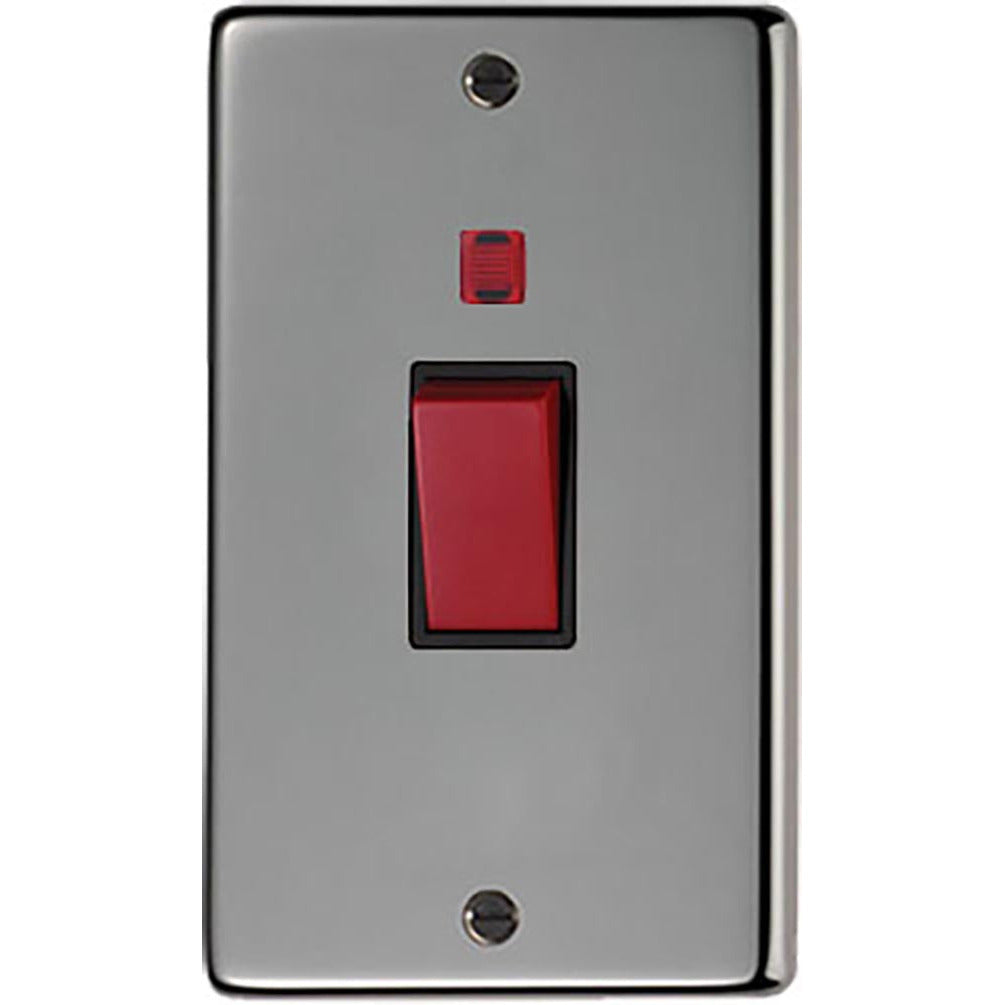 From The Anvil - Double Plate Cooker Switch - Black Nickel - 34211