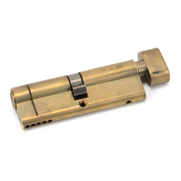 From The Anvil - 45/45 5pin Euro Cylinder/Thumbturn - Aged Brass - 458