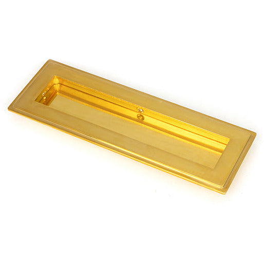 From The Anvil - 175mm Art Deco Rectangular Pull - Polished Brass - 47
