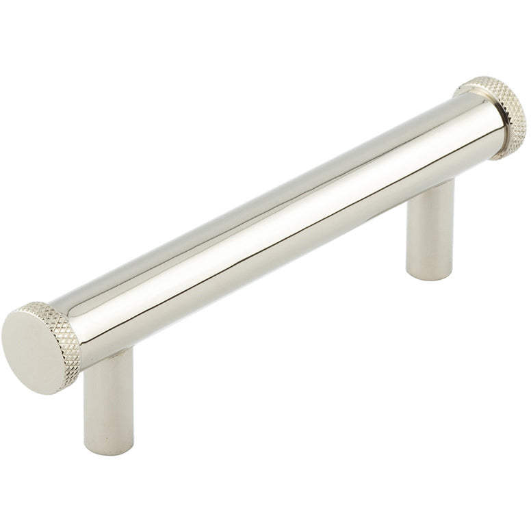 Hoxton Wenlock 96mm Knurled End Cap Cabinet Handle - Polished Nickel