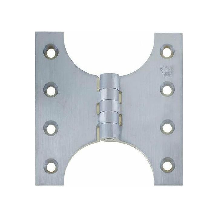 102 x 124 x 4mm Crown Parliament Projection Hinges - Satin Chrome - J9