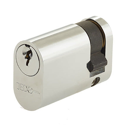 45mm Oval Profile Single Cylinder, Keyed to Differ with 3 Keys - Polis
